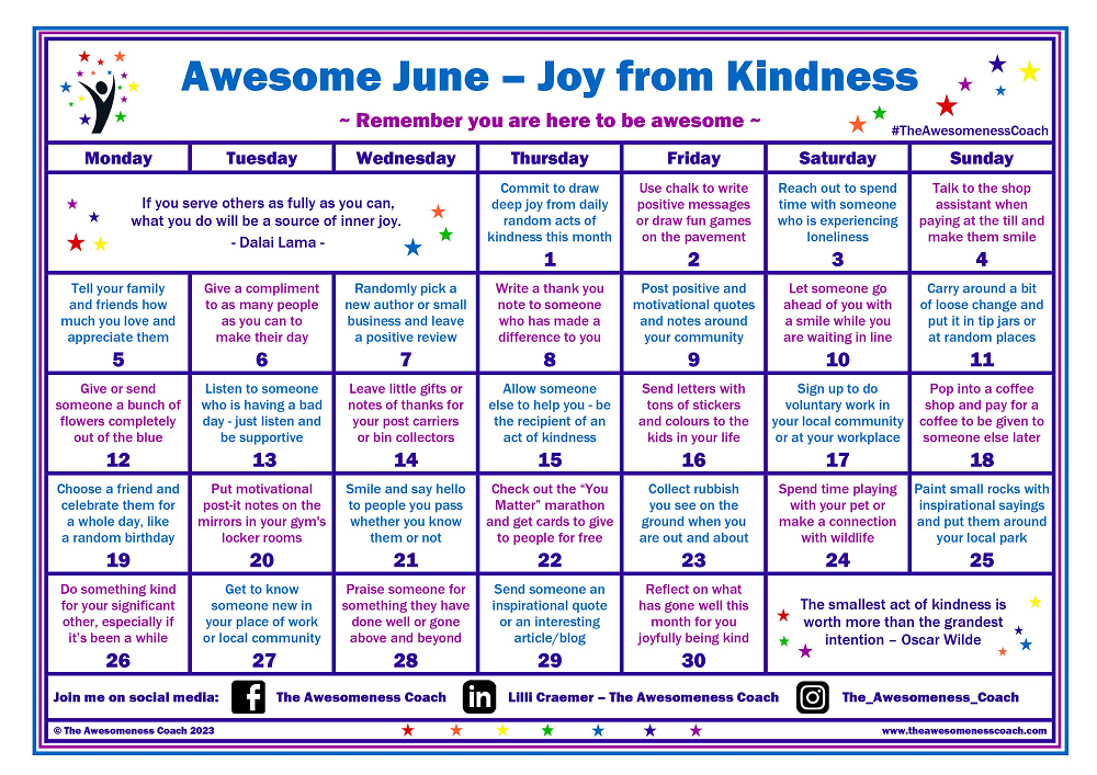 The Awesomeness Calendar - Enjoy a boost of awesomeness every day