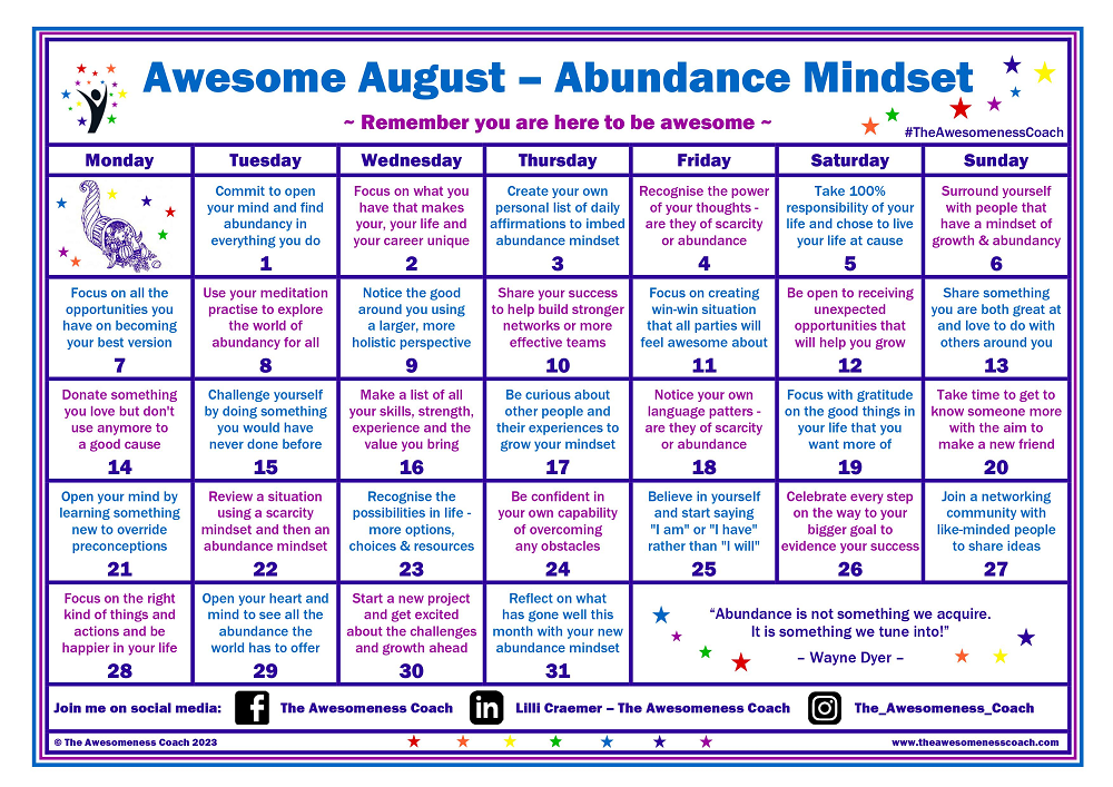 The Awesomeness Calendar - Enjoy a boost of awesomeness every day