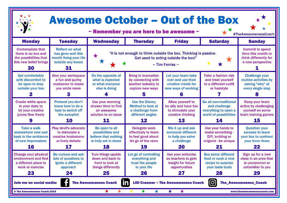 The Awesomeness Calendar - Enjoy a boost of awesomeness every day